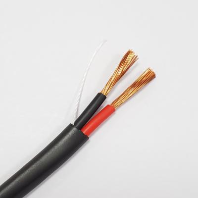 China 2C 14AWG stranded oxygen free copper conductor unshielded CL2R or CL3R black flexible riser Audio cable speaker wire for sale