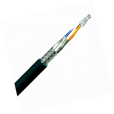 China RS485 Twisted Pair Shielded Cable 2x2x22AWG Industrial Communication Cable 300V for sale