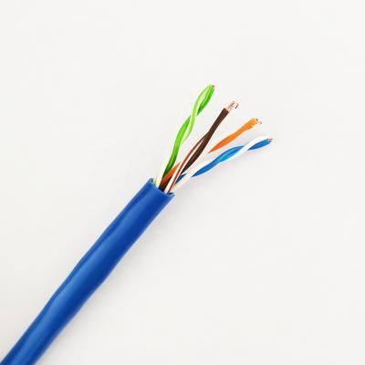 China Solid Bare Copper Conductor Cat5e Network Cable 4P 24AWG UTP FTP for sale