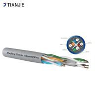 China Bare Copper Cat6 UTP Ethernet Cable 23AWG 4P 305m 1000ft Solid Copper for sale