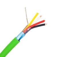 China KNX Cable 2x2x0.8mm BC Solid Shielded Twisted Pair LSZH Green 300V for sale