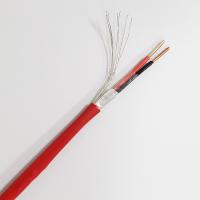 China FPLP CMP Shielded 2 Core Solid Bare Copper Fire Alarm Cable 18 AWG UL Listed for sale