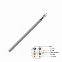 China Indoor Plenum CMP Rated Network Cable Cat6 23 AWG Solid Copper 4 Pair for sale