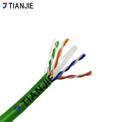 China UL CMX CM CMR CMP Certified Cat6a UTP FTP 23AWG 4P Indoor Plenum LAN Cable for sale