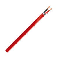 China TIANJIE-2C 1.0mm2 solid copper conductor shielded red PVC twisted pair fire alarm cable for sale