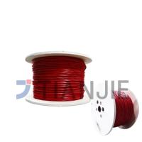 China TIANJIE-2C 1.0mm2 solid copper conductor shielded red PVC twisted pair fire alarm cable for sale