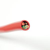 China UL FPLR 4C 18AWG Solid Copper Unshielded Red PVC Fire Alarm Cable 300V for sale