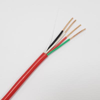 China FPLR riser Fire alarm cable with 4C 1.5mm2 solid copper conductor unshielded red jacket for sale