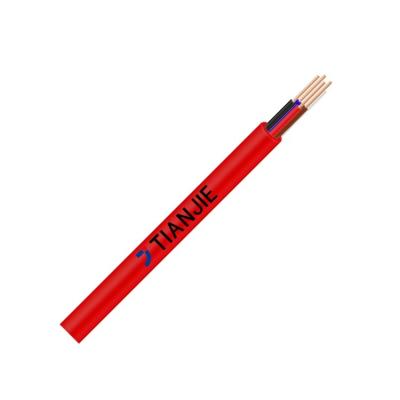 China TIANJIE 14AWG 4C Solid Copper UL1424 FPLR Fire Alarm Cable 300V PVC Jacket for sale