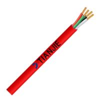 China TIANJIE 14AWG 4C Solid Copper UL1424 FPLR Fire Alarm Cable 300V PVC Jacket for sale