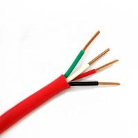China TIANJIE 14AWG 4C Solid Copper UL1424 FPLR Fire Alarm Cable 300V PVC Jacket for sale