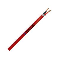 China UL Listed FPLR Shielded Fire Alarm Cable 2C 18AWG Solid Copper Red PVC Jacket for sale