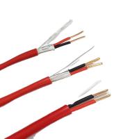 China Shielded Solid Copper Fire Alarm Network Cable 2 Core 18AWG 300V UL Listed FPLR for sale