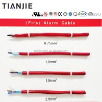 China Shielded Solid Copper Fire Alarm Network Cable 2 Core 18AWG 300V UL Listed FPLR for sale