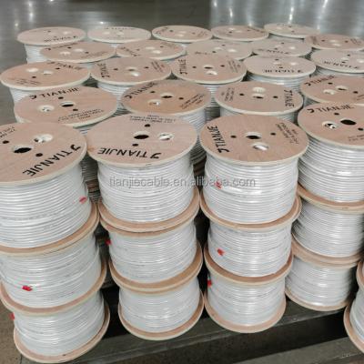 China Red White PVC Twisted Pair Fire Alarm Cable FPLR 4C 16AWG Solid Copper Conductor Unshielded for sale