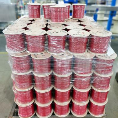 China Solid Bare Copper Fire Alarm Cable 4C 16AWG Shielded Red UL Listed Riser FT4 for sale