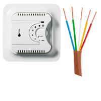 China CMR Brown Thermostat Cable 10C 20AWG Solid Bare Copper for HVAC Alarm Systems for sale