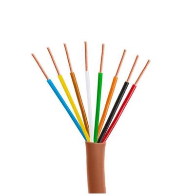 China 8C 18AWG Thermostat Cable CL2 Power Limited Circuit Brown Control Cable 150V for sale