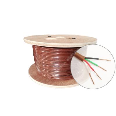 China TIANJIE UL ETL CM CL2 18AWG 3C Solid Copper Thermostat Control Cable Brown 150V 60C for sale