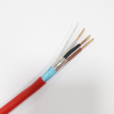 China UL FPLR 14AWG 3C Solid Copper Shielded PVC Fire Alarm Cable 300V for sale