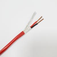 China UL FPLR Shielded Red PVC Twisted Pair 2C 22AWG Fire Alarm Cable 300V for sale