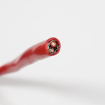 China UL FPLR Shielded Red PVC Twisted Pair 2C 22AWG Fire Alarm Cable 300V for sale