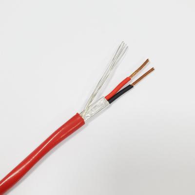 China 10AWG 2C Shielded Copper Control Cable UL FPLR 300V Red for Fire Alarm Systems for sale