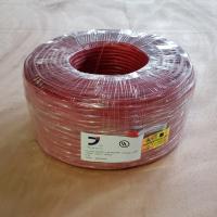 China UL FPLR 2C 18AWG PVC Jacket Unshielded Red Twisted Pair Fire Alarm Wire 300V for sale