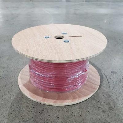 China UL FPLR 2C 18AWG PVC Jacket Unshielded Red Twisted Pair Fire Alarm Wire 300V for sale