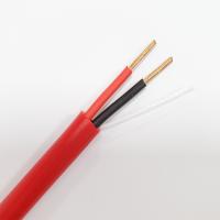 China PVC Twisted Pair Solid Copper Control Cable Unshielded UL FPLR 2C 20AWG 300V for sale