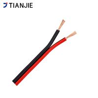 China 2 Core 22awg Led Speaker Wire Red And Black Flat Speaker Cable for sale