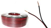 China 2 Core 22awg Led Speaker Wire Red And Black Flat Speaker Cable for sale