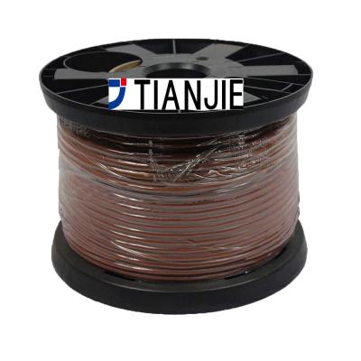 China 8 Conductor 18 AWG Solid Bare Copper Thermostat Cable PVC Jacket Brown 150V for sale