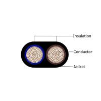 China NISPT-1 NISPT-2 2 Core Flat Flexible PVC Insulated Parallel Cord 300V 75°C for sale