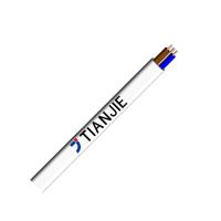 China TIANJIE BVVB 2 Core Flat Twin Sheath Solid Copper Power Cable 300/500V 450/750V for sale