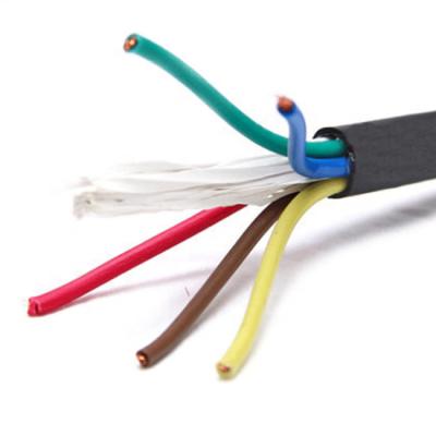 China RVV 5x1.5mm2 PVC Insulated Flexible Electrical Cable 300/500V CCC Certified for sale