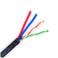 China Stranded Figure8 UTP Cat5e 24AWG CCTV Camera Power Cable 305m for sale