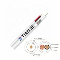 China RG6+2C 75 Ohm Coaxial Composite Power Cable 300V Operating Voltage for sale