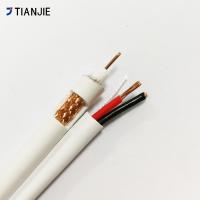 China 75 Ohm Coax Composite Power Cable RG59+2C 0.5mm PVC Jacket for CCTV for sale