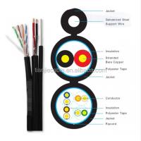 China UTP CAT6 18AWG Power Cable Solid Bare Copper Composite Siamese Cable 2C+8C for sale