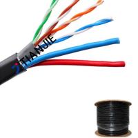 China CAT6 Composite Power Cable 2C 18AWG 8C 23AWG Solid Bare Copper Conductor PVC Jacket for sale