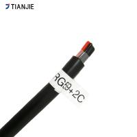 China 75 Ohm Composite Power Cable RG59+2C 0.5mm PVC Jacket  For Security System for sale