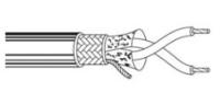 China RS485 Communication Cable 2 Core 24 AWG Shielded Twisted Pair 300m for sale