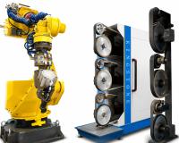 China Continuous Operation Automated Grinding Machine Robotic Grinding Cell For Angle Valve for sale