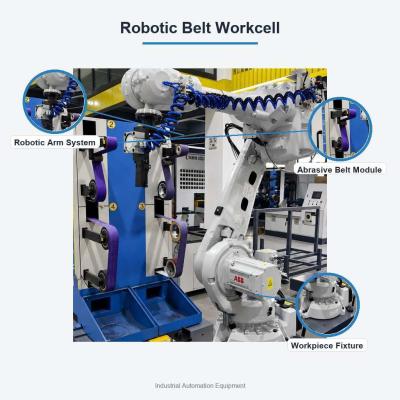 China Multi Axis Robotic Faucet Polishing Machine For Metal Faucet Handles And Lever Components for sale