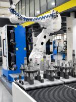 China Force Controlled Robotic Buffing Machine For Motorcycle Helmets for sale