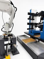 China Die Casting Finishing System Robotic Automotive Grinding And Polishing Machine For Aluminum for sale