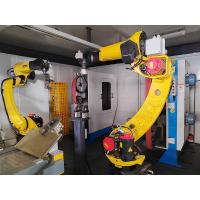 China Double Station Robot Polishing Machine Adjustable Speed Fully Automatic for Aluminum for sale