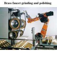 China Automatic Abrasive Brushing Cell with PLC Control and Tool Gripper for Metal Parts brass faucet for sale