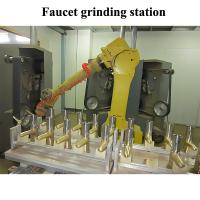 China Automatic Abrasive Brushing Cell with PLC Control and Tool Gripper for Metal Parts brass faucet for sale